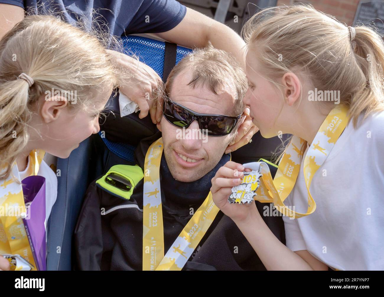 Rob Burrow with this daughters, Maya (left), 8, and Macy (right), 11 ...