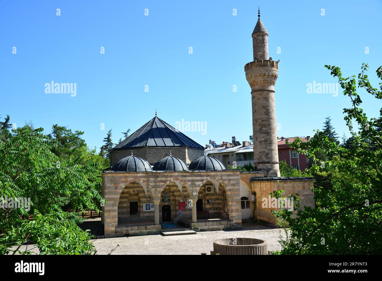 Located in Pertek, Turkey, Celebi Aga Mosque was built in 1569 Stock ...