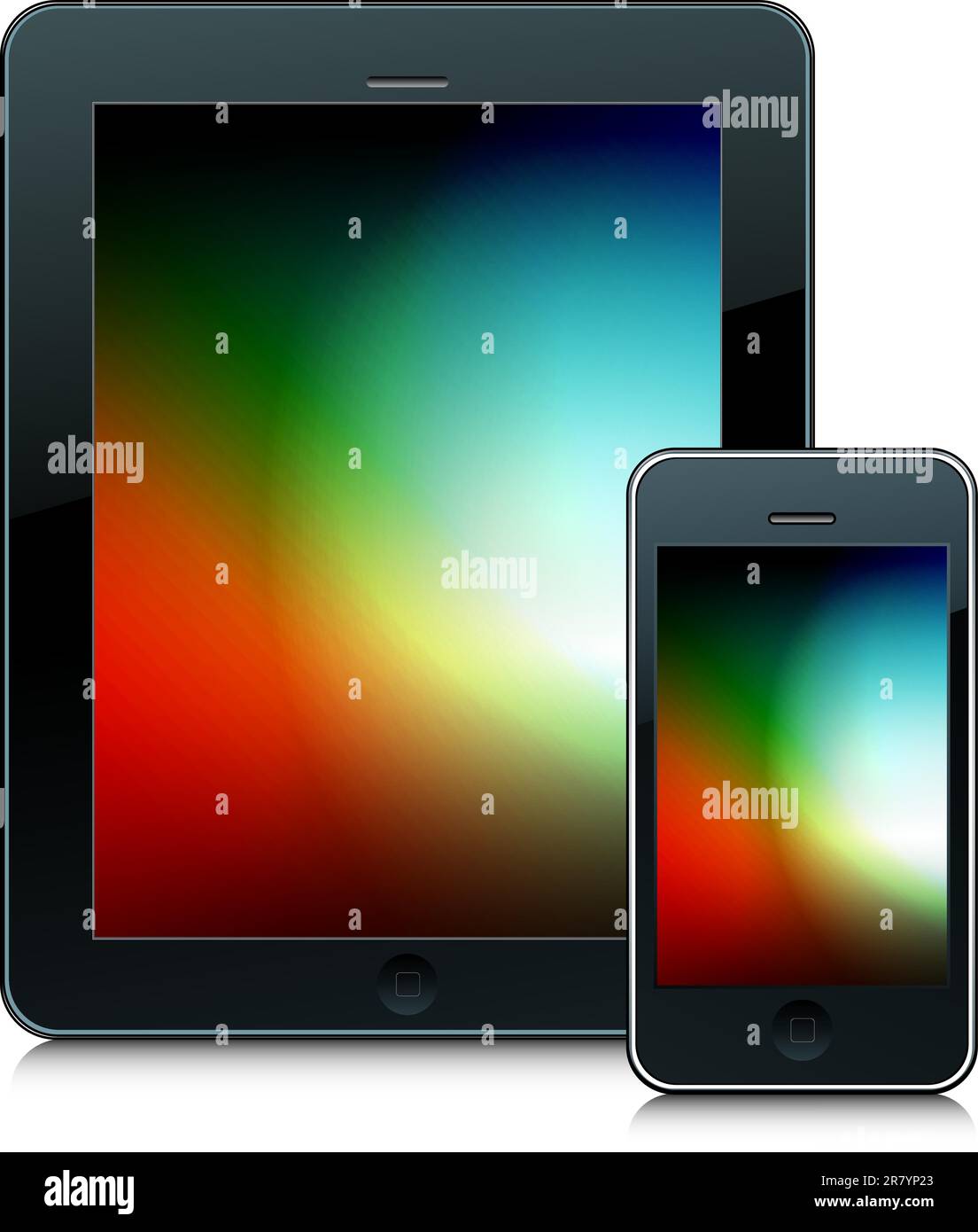 Tablet showing movie Stock Vector Images - Alamy