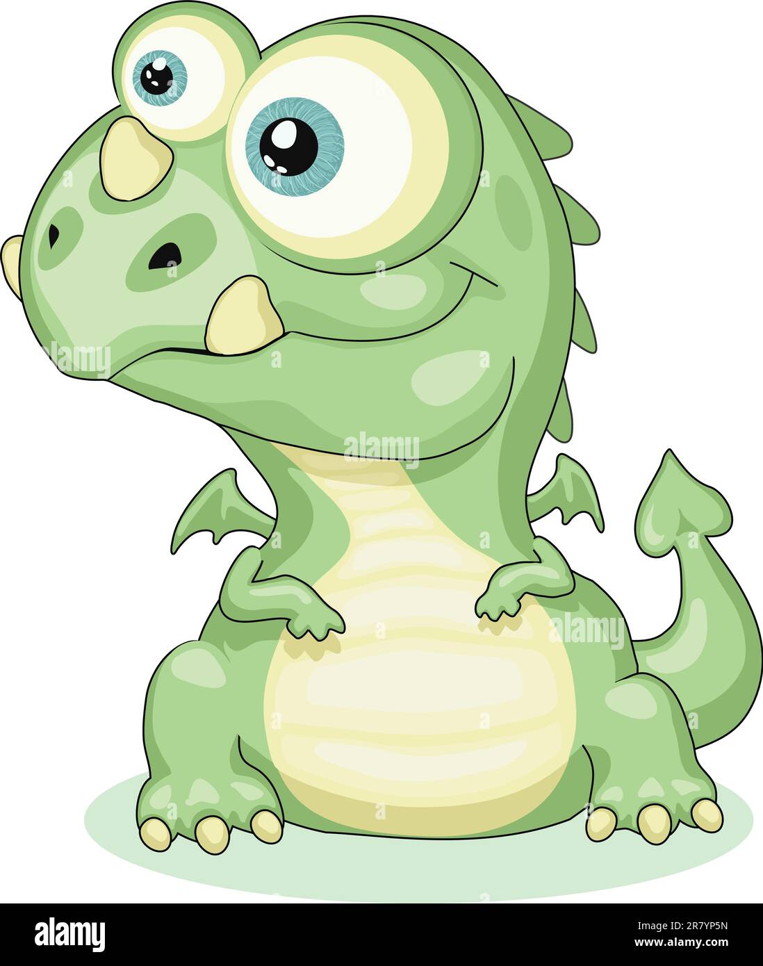Cute Cartoon Dragon Vector Eps8 Stock Vector Image And Art Alamy
