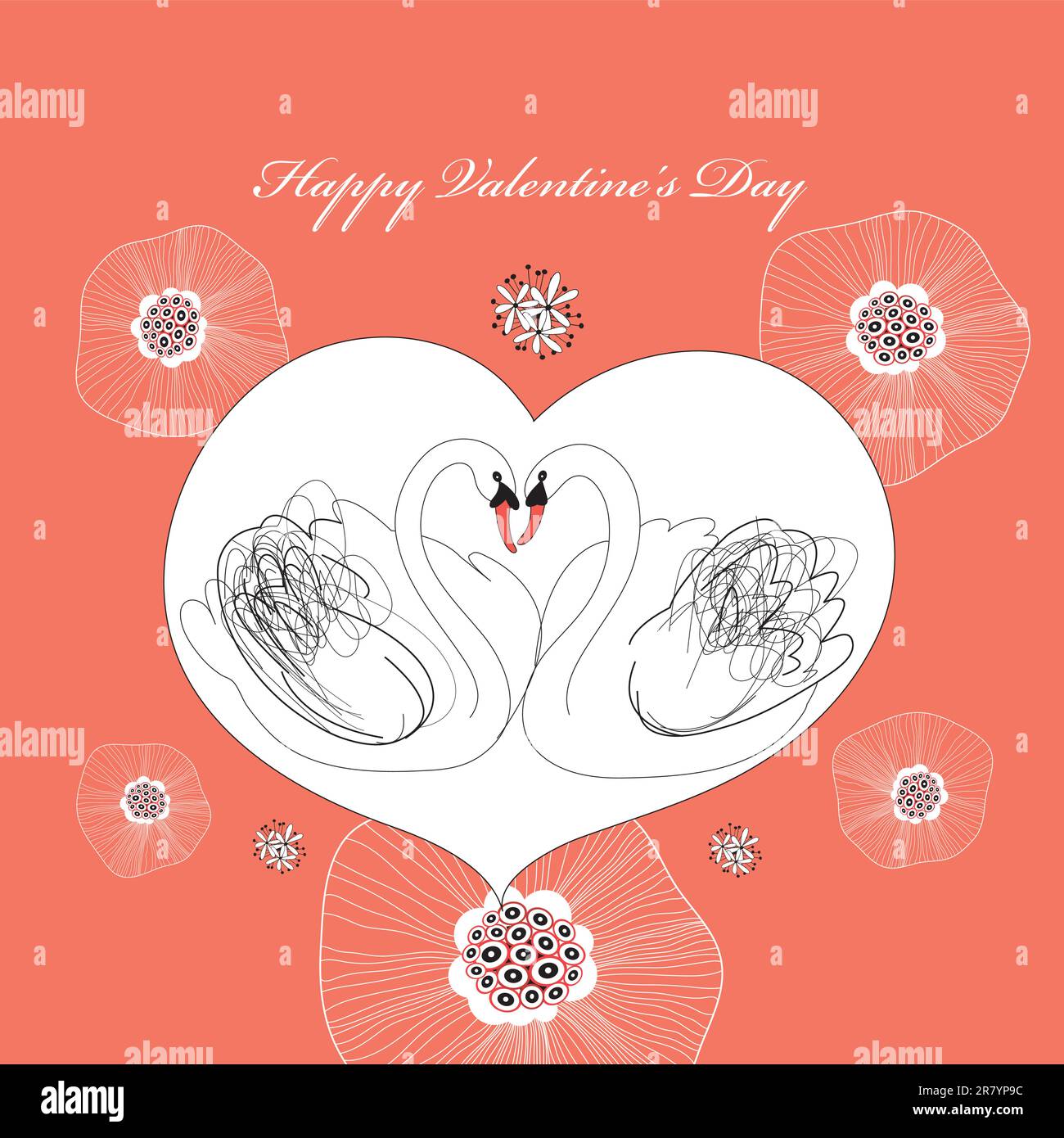 Swan artist Stock Vector Images - Alamy