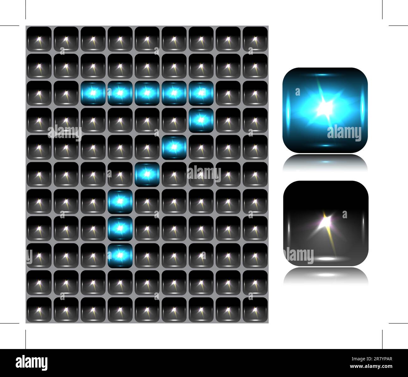 Figure made of flash lights Stock Vector Image & Art - Alamy