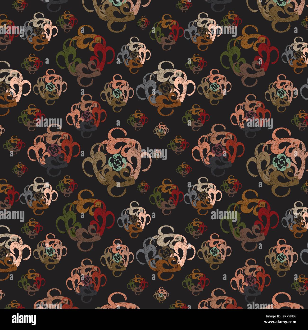 Dark background with abstract elements, vector, illustration Stock ...