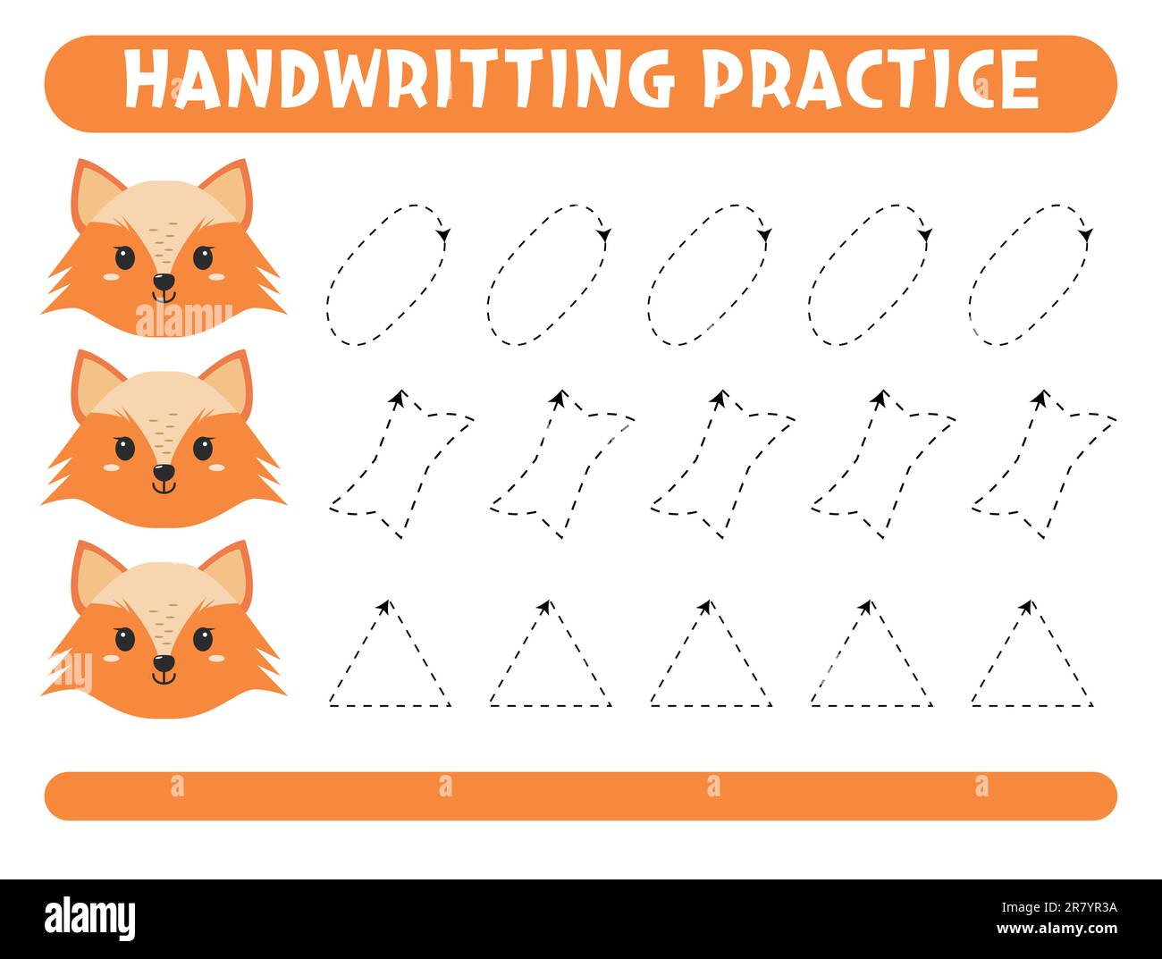 Worksheet tracing lines Stock Vector Images - Alamy