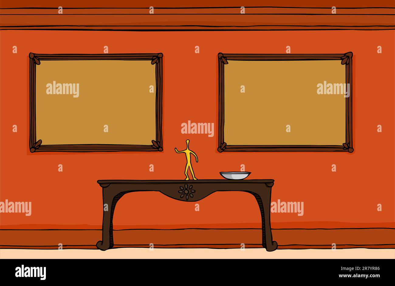 Framed artwork room Stock Vector Images - Alamy