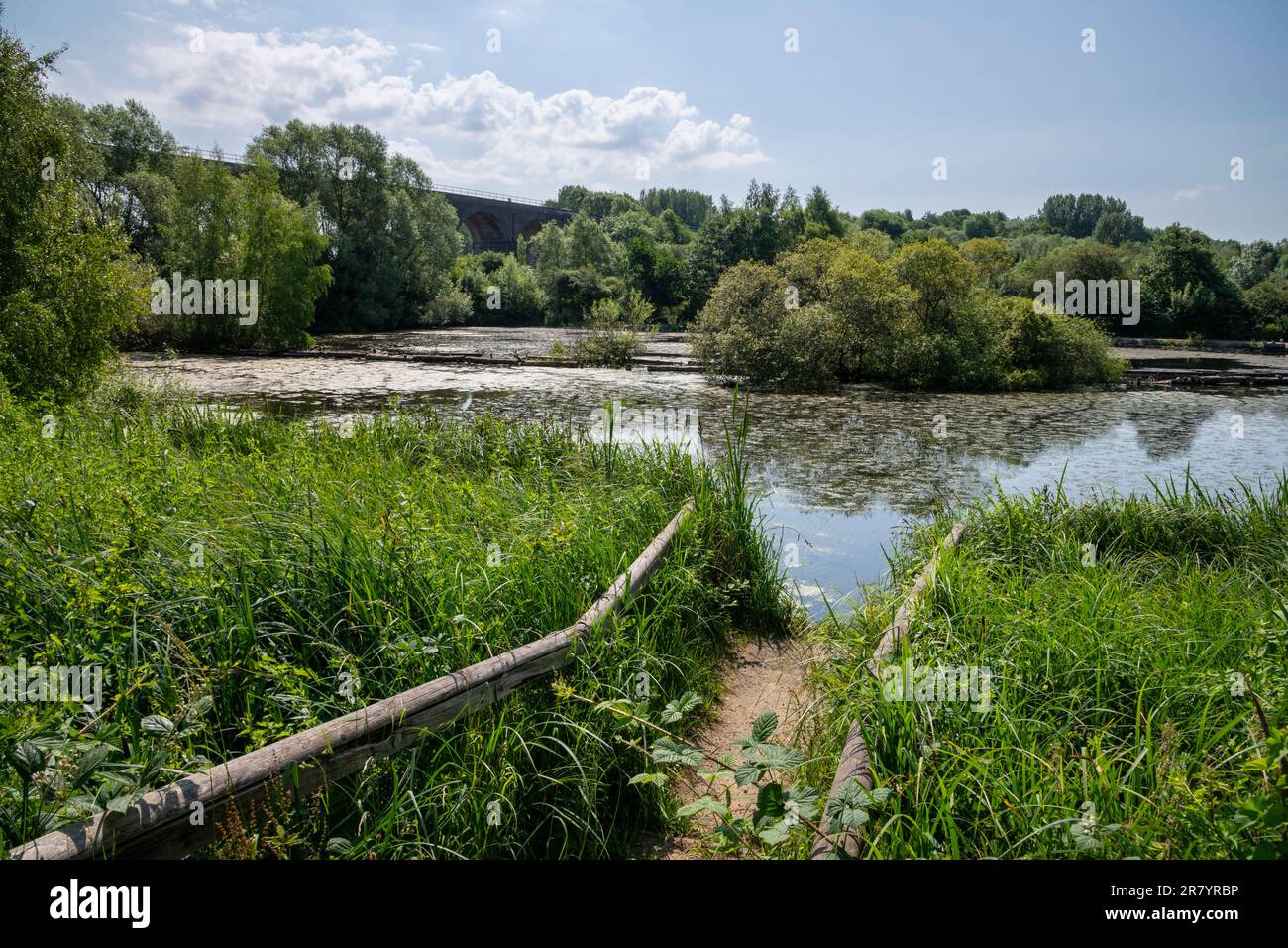 Reddish Vale country park, Stockport, Greater Manchester, England Stock ...
