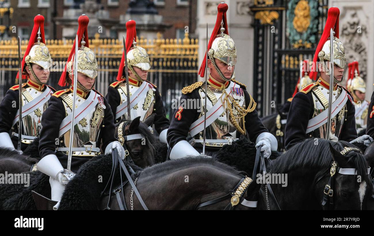 London, England, UK. 17th June, 2023. Mounted troups in full ceremonial ...