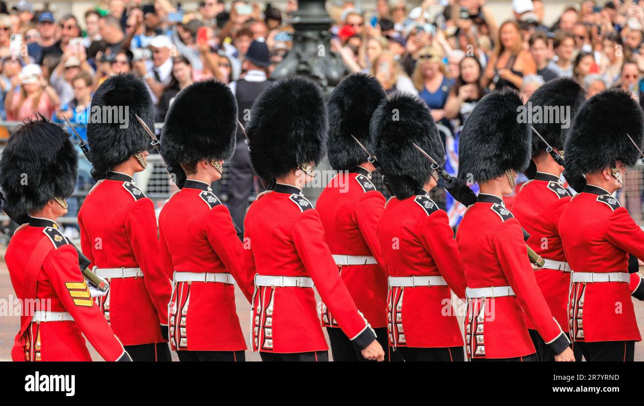 London, England, UK. 17th June, 2023. Troops in full ceremonial uniform ...