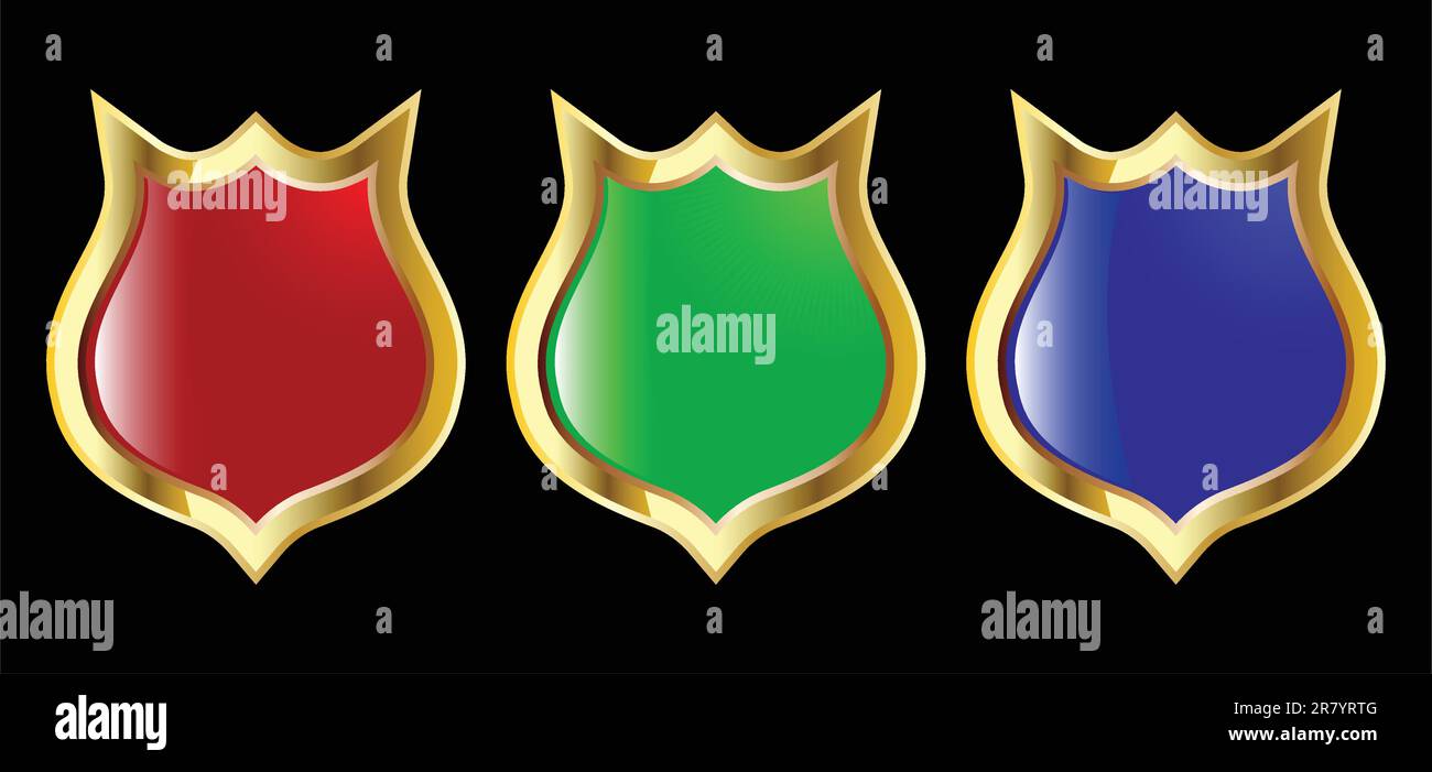 Blue shield design Stock Vector Images - Alamy