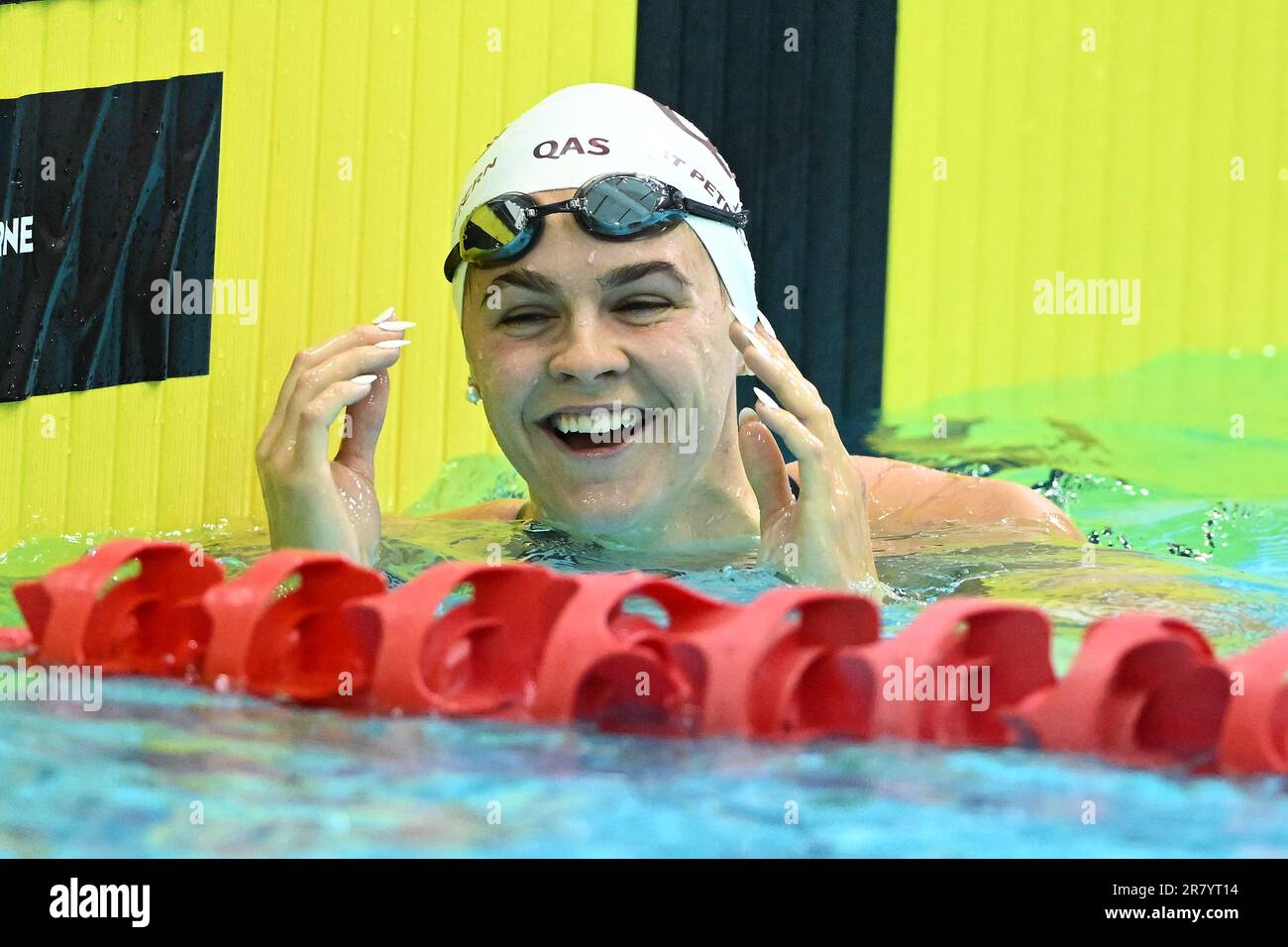 Melbourne, Australia. 18th June, 2023. Shayna Jack reacts after winning ...