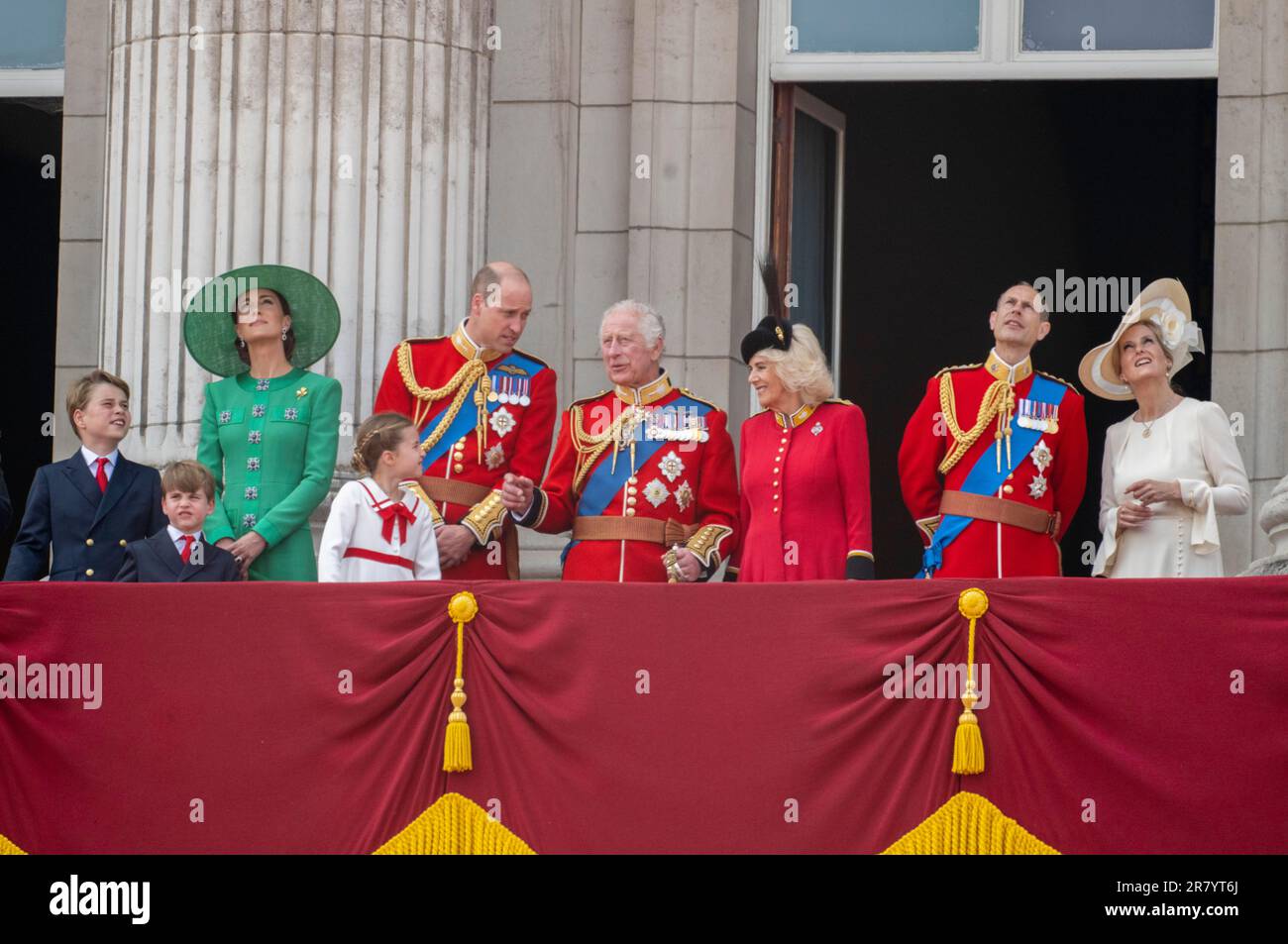 London, England, UK. 17 June, 2023. Prince George, Prince Louis, Catherine, Princess of Wales ...