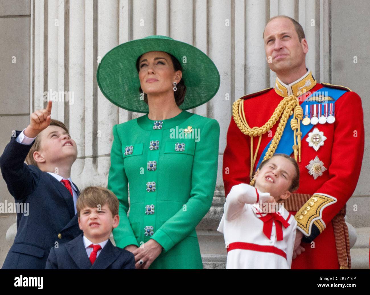 London, England, UK. 17 June, 2023. Prince George, Prince Louis, Catherine, Princess of Wales ...