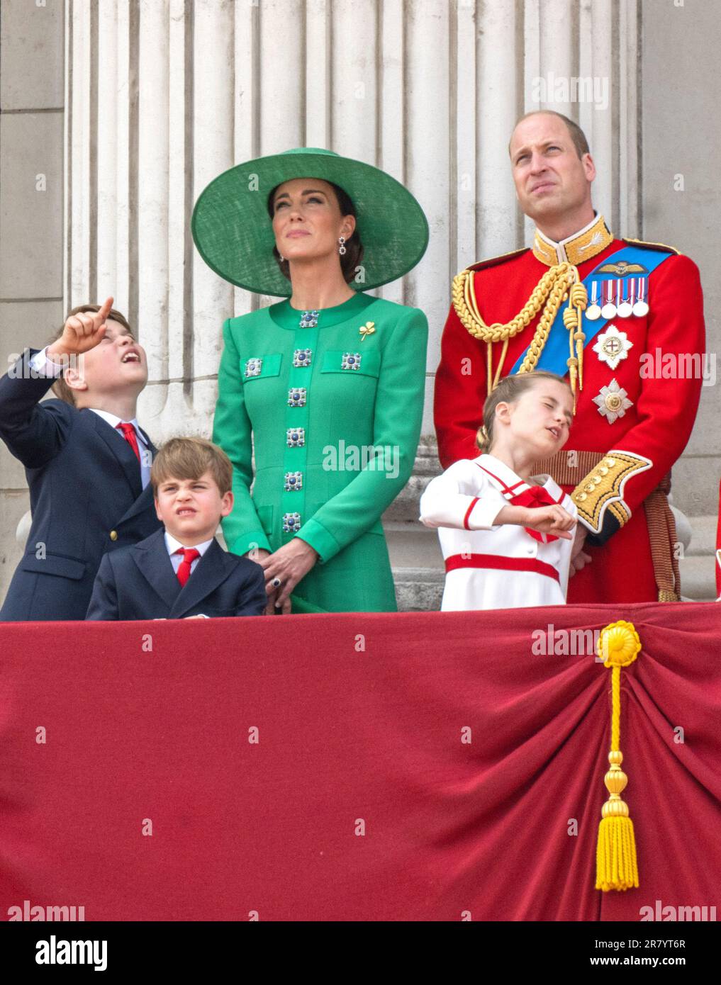 London, England, UK. 17 June, 2023. Prince George, Prince Louis, Catherine, Princess of Wales ...