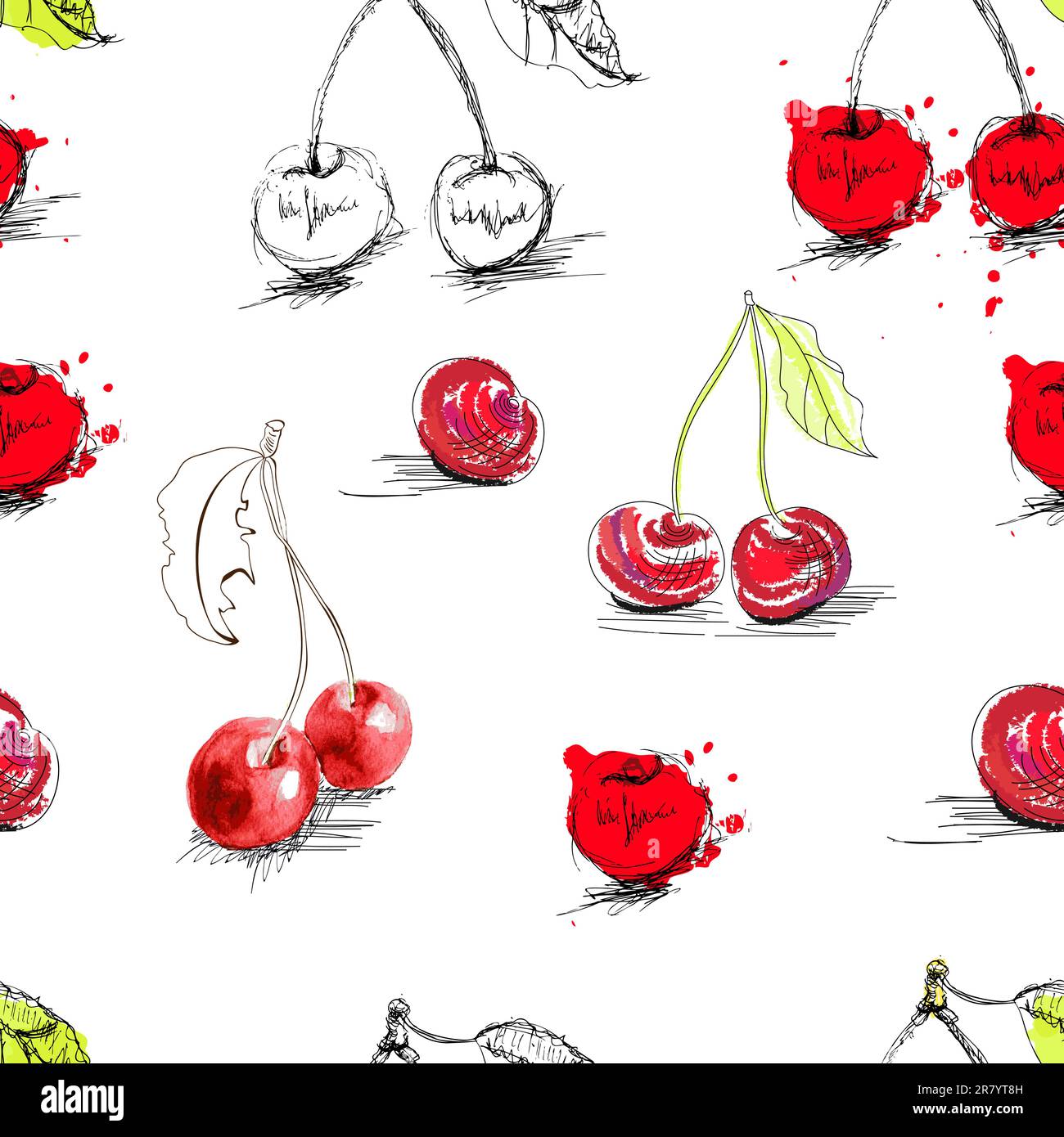 Cherry red spot Stock Vector Images - Alamy