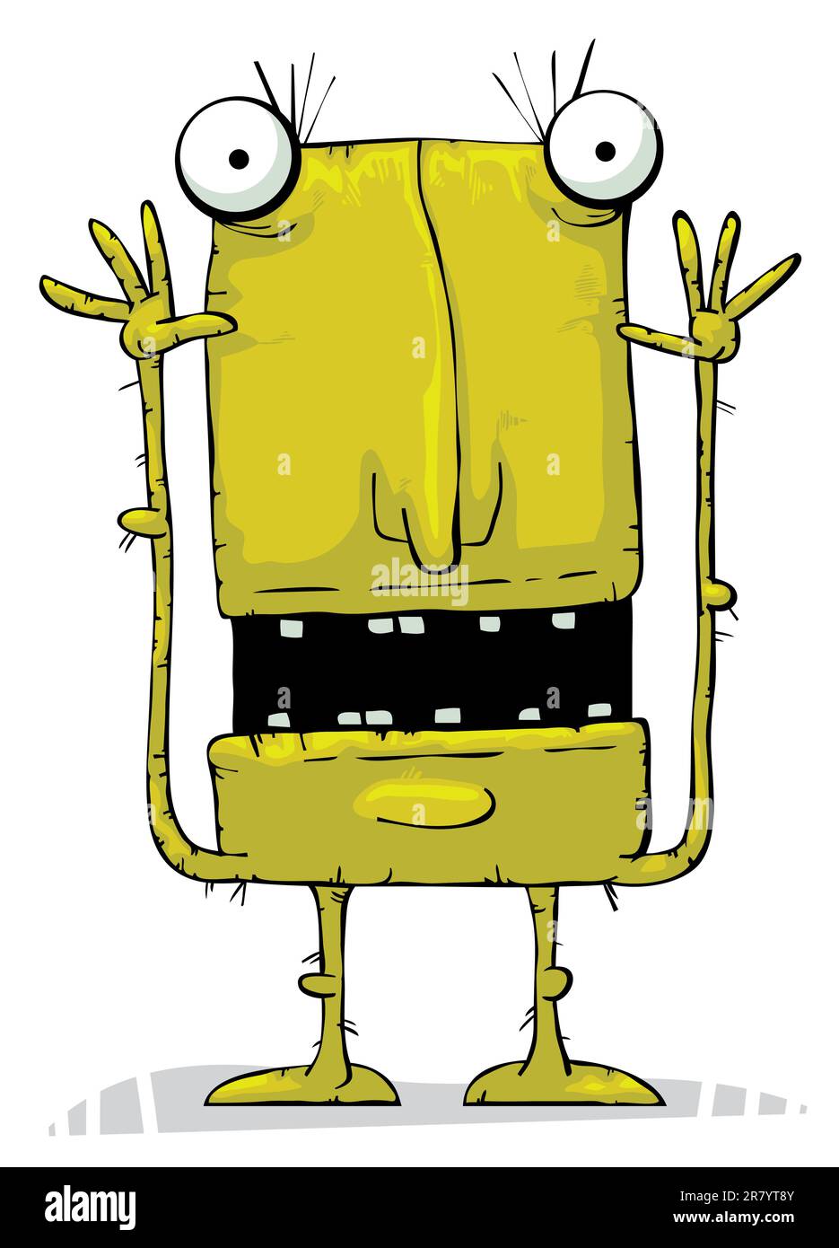 Green alien character in Cut Out Stock Images & Pictures - Alamy