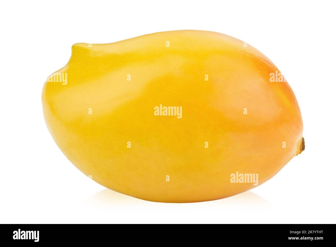Whole ripe yellow mango. Isolated on a white background. File contains ...