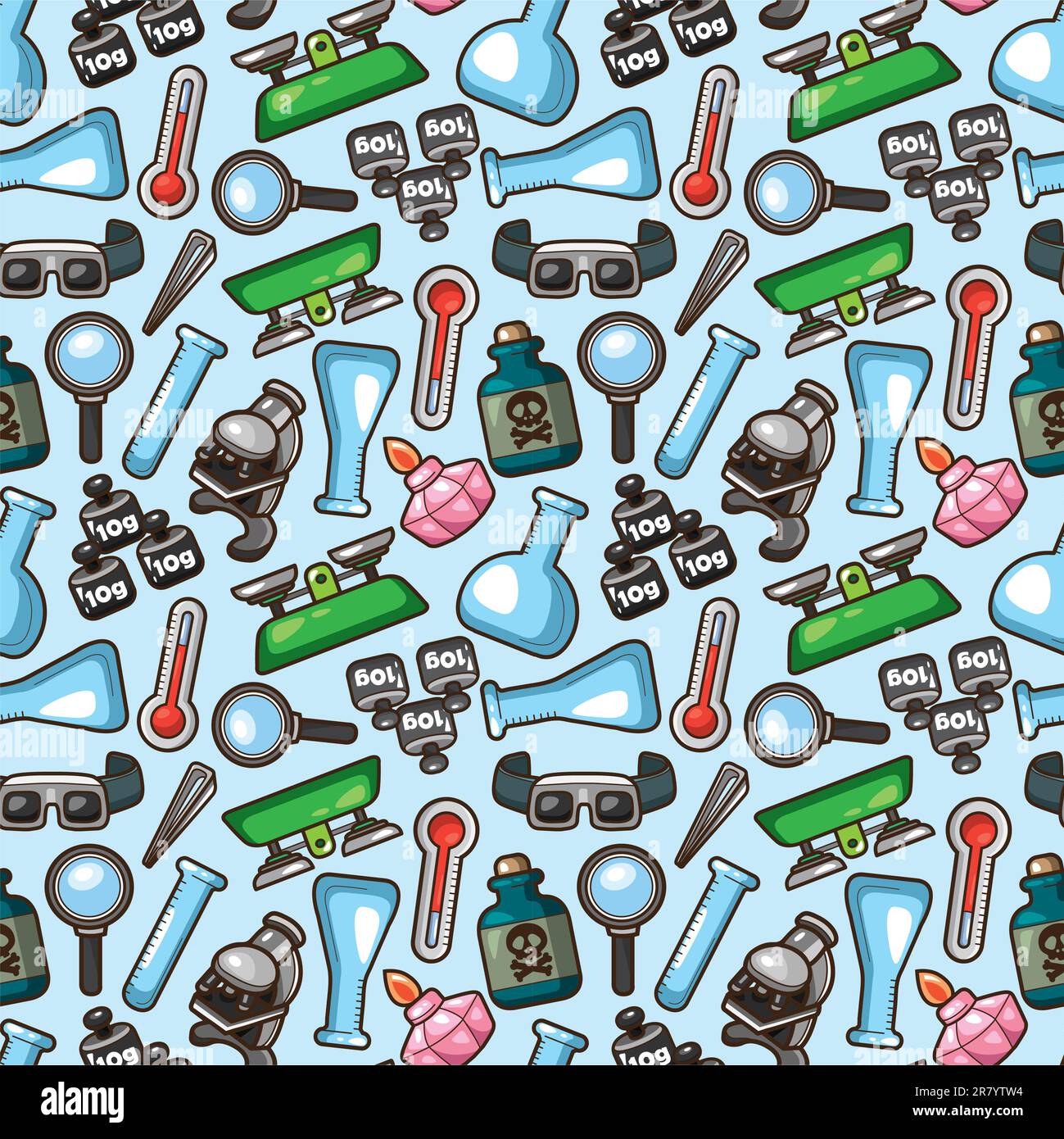 science seamless pattern Stock Vector Image & Art - Alamy