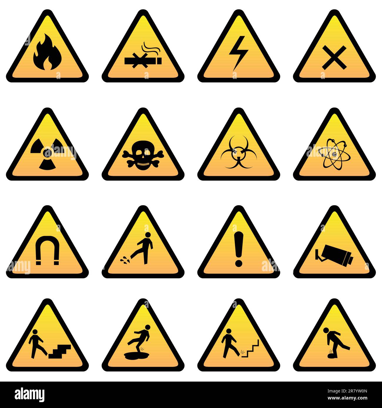 Sign warning surveillance camera Stock Vector Images - Alamy