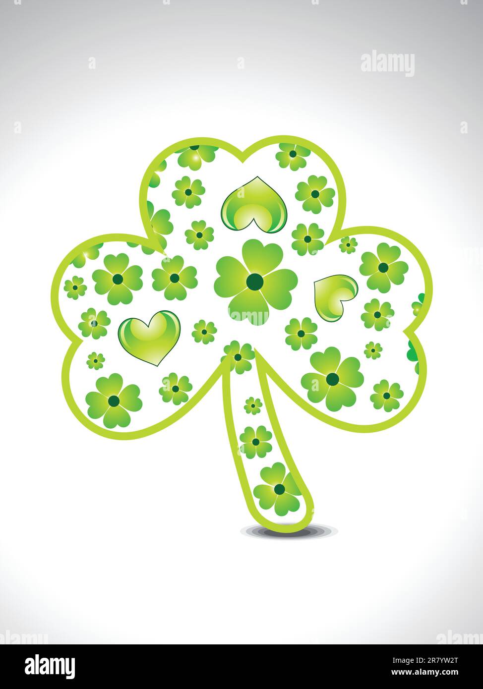 abstract green clover vector illustration Stock Vector Image & Art - Alamy