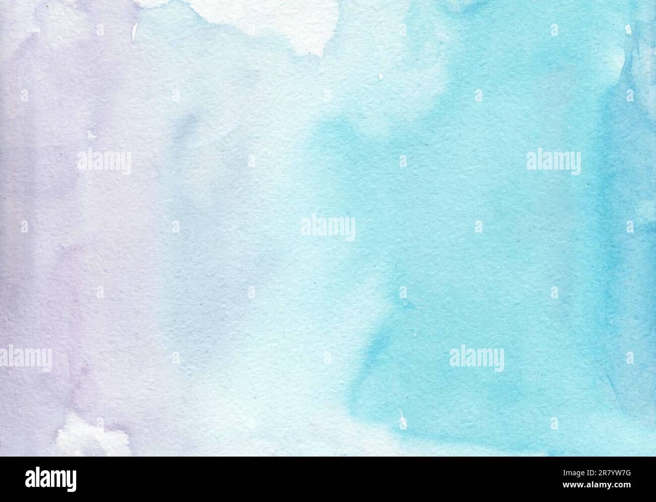 Hand painted watercolor sky and clouds, abstract watercolor background ...