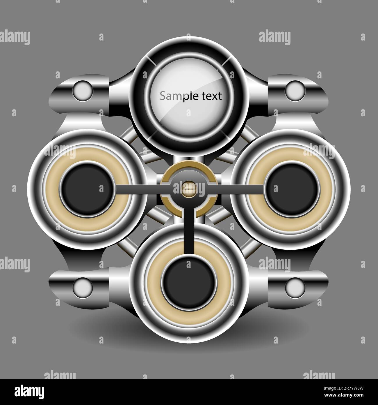 abstract metal banner Stock Vector Image & Art - Alamy