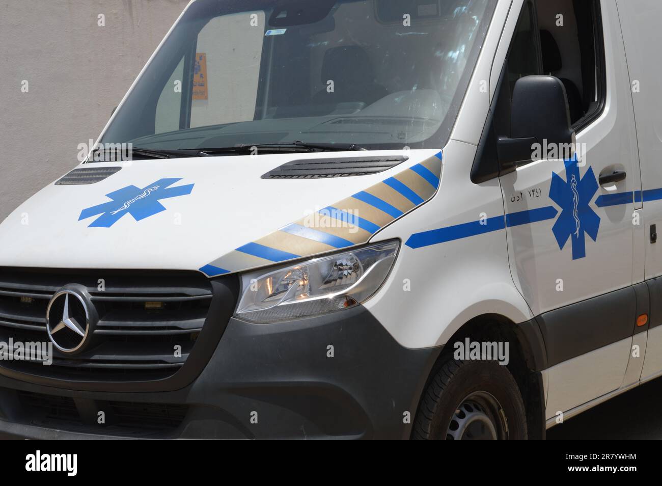 Cairo, Egypt, June 17 2023: Fully medically equipped Mercedes Benz ...