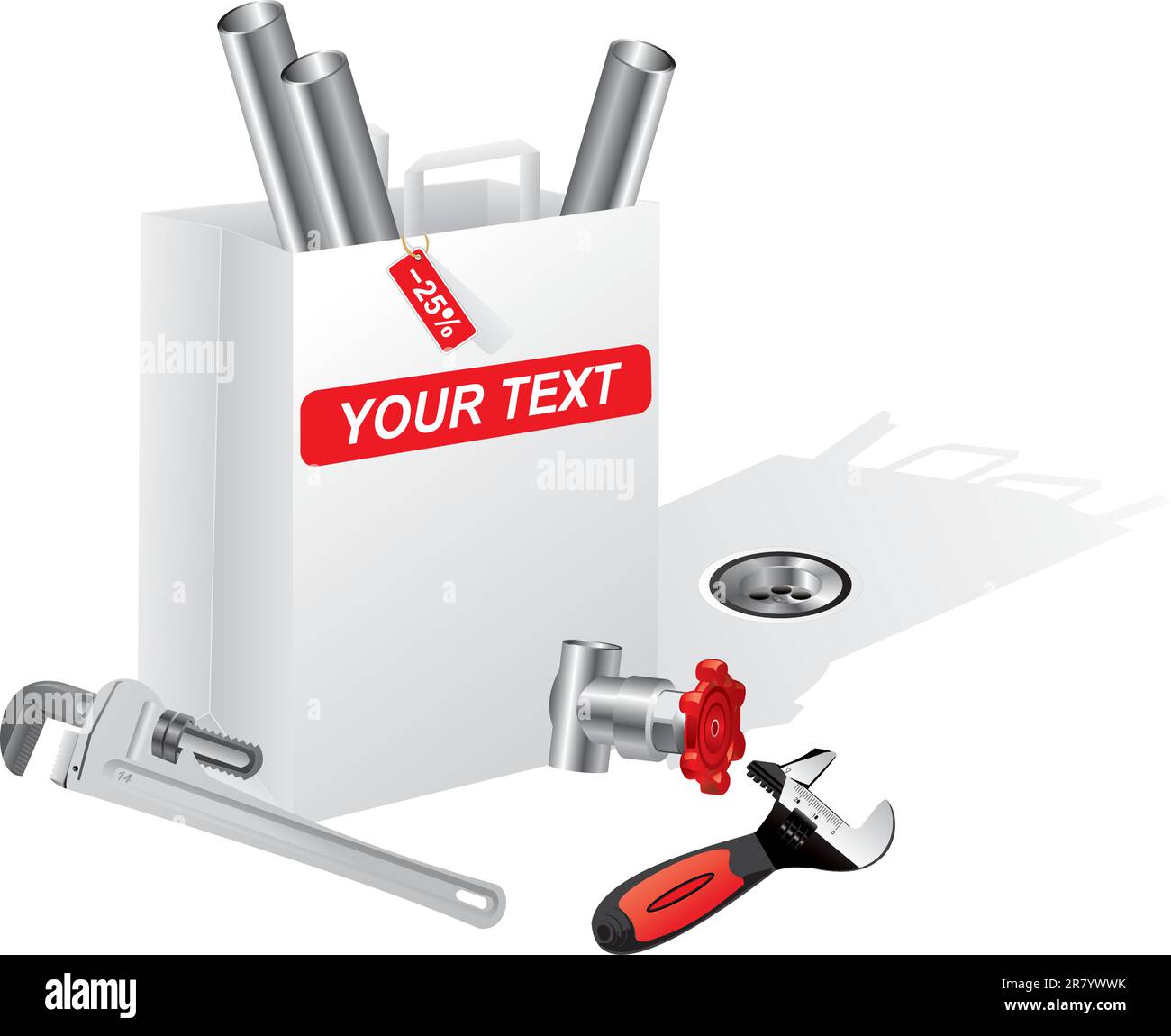 plumber's helper vector illustration Stock Vector Image & Art - Alamy