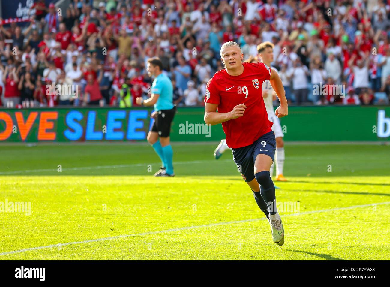 Erling haaland celebration hi-res stock photography and images - Alamy