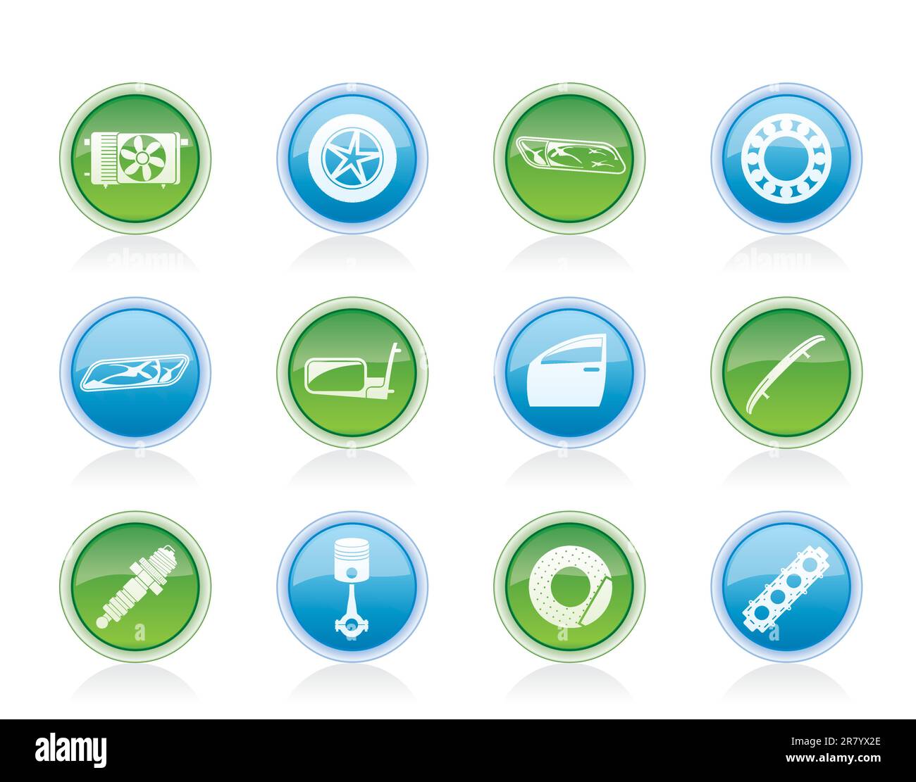 Head light part Stock Vector Images - Alamy