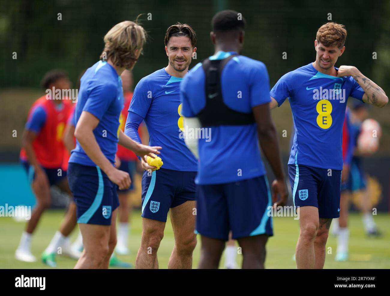 Left to right, England's Conor Gallagher, Jack Grealish, Marc Guehi and ...