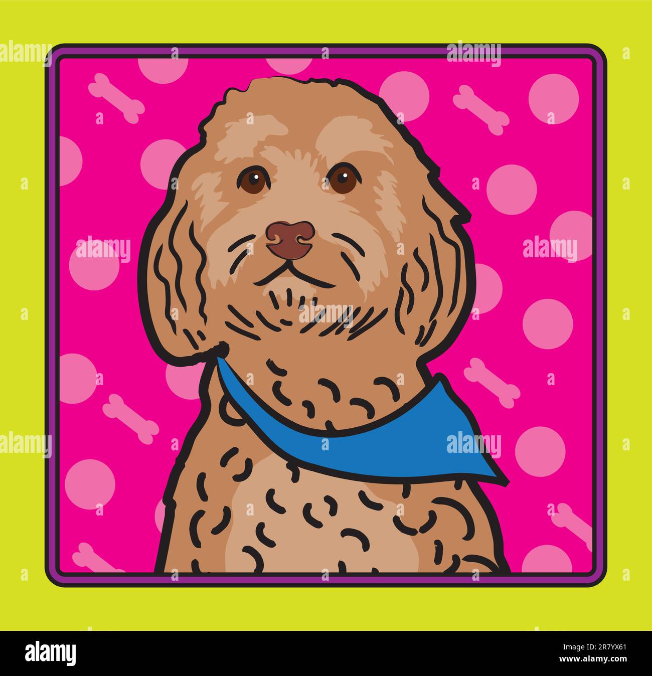 Cockapoo breed dog Stock Vector Images - Alamy