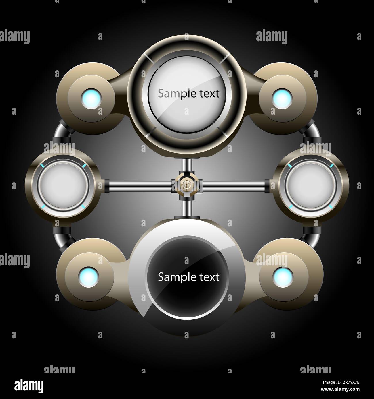 abstract metal banner Stock Vector Image & Art - Alamy