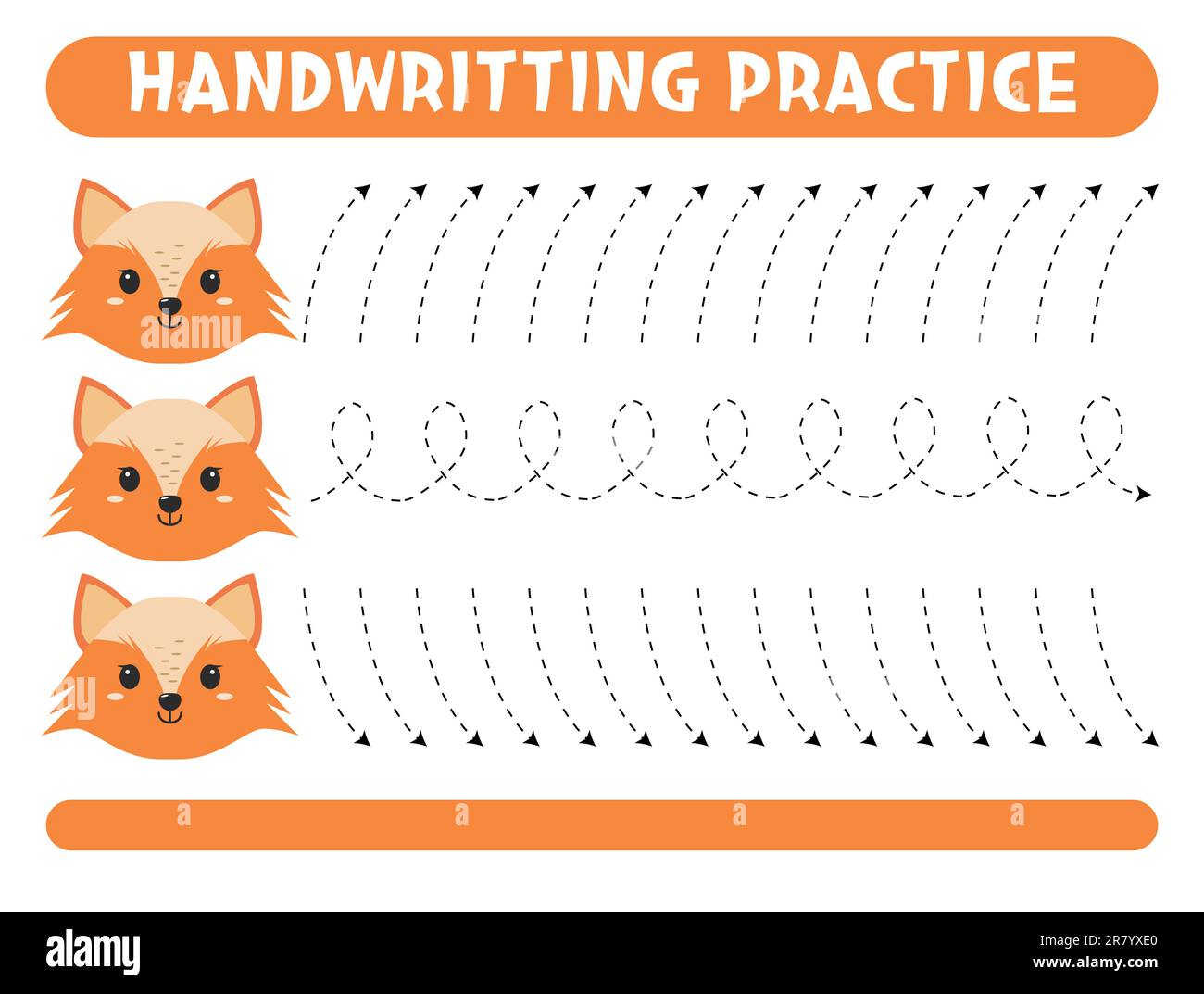 Worksheet tracing lines Stock Vector Images - Alamy
