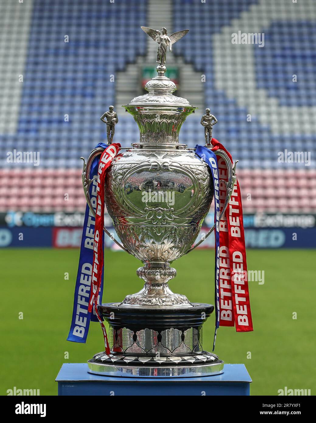 The Challenge Cup Trophy is on show during the Betfred Challenge Cup ...