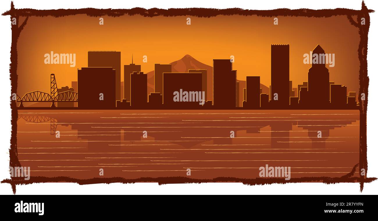 Portland oregon, portland building Stock Vector Images - Alamy