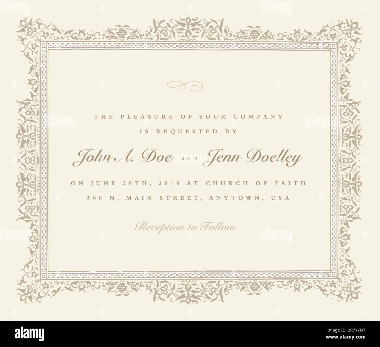 Marriage invitations Stock Vector Images - Alamy