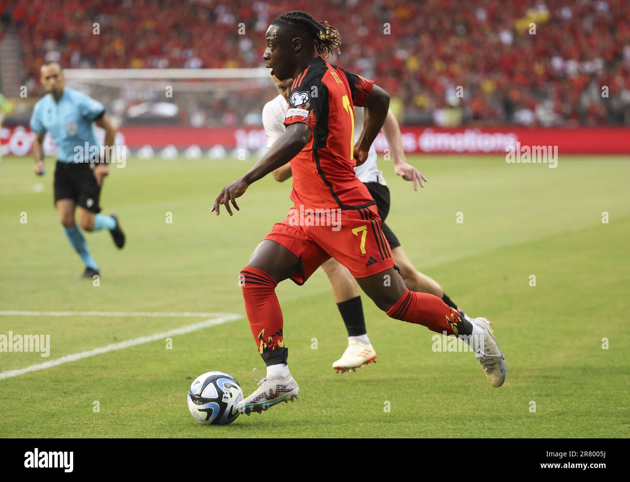 Jeremy Doku of Belgium during the UEFA Euro 2024, European Qualifiers ... Jeremy Doku of Belgium during the UEFA Euro 2024, European Qualifiers ...