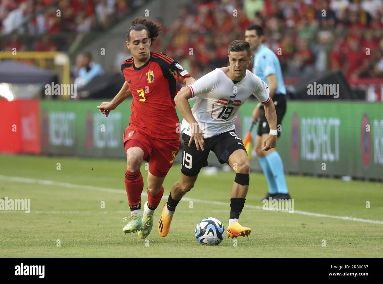 Arthur Theate of Belgium, Christoph Baumgartner of Austria during the ...
