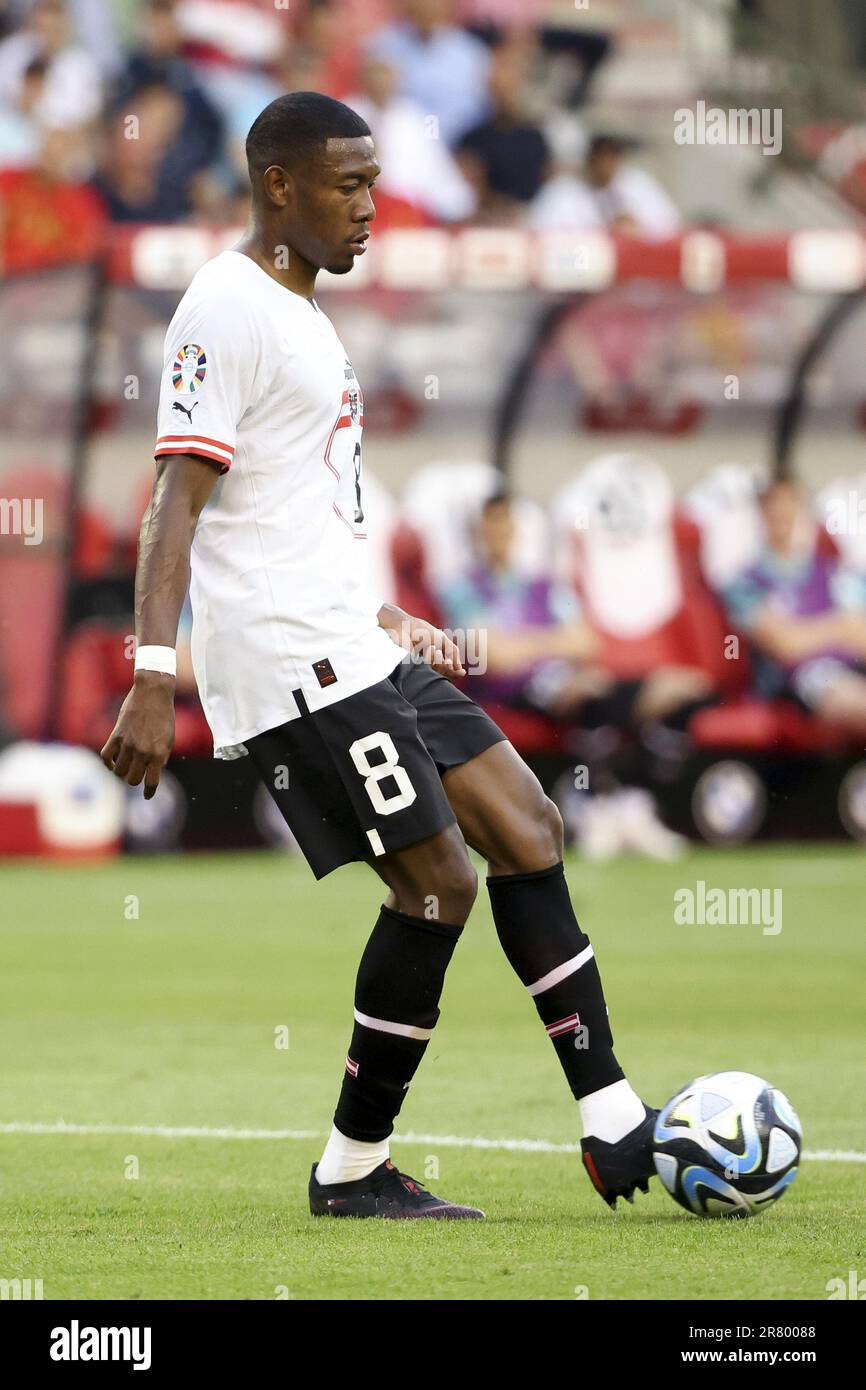 David Alaba of Austria during the UEFA Euro 2024, European Qualifiers ...