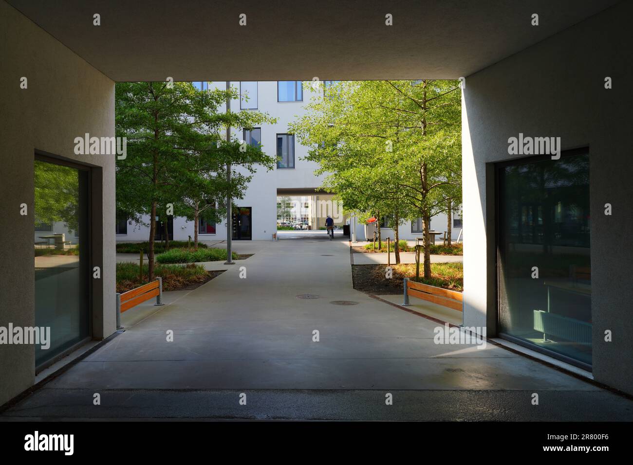 AALBORG, DENMARK -23 AUG 2022- View of the campus of Aalborg University ...