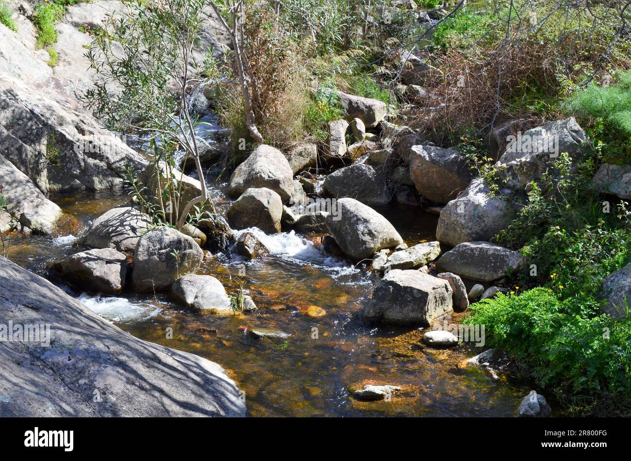 Sa spendula waterfall villacidro sardinia hi-res stock photography and ...