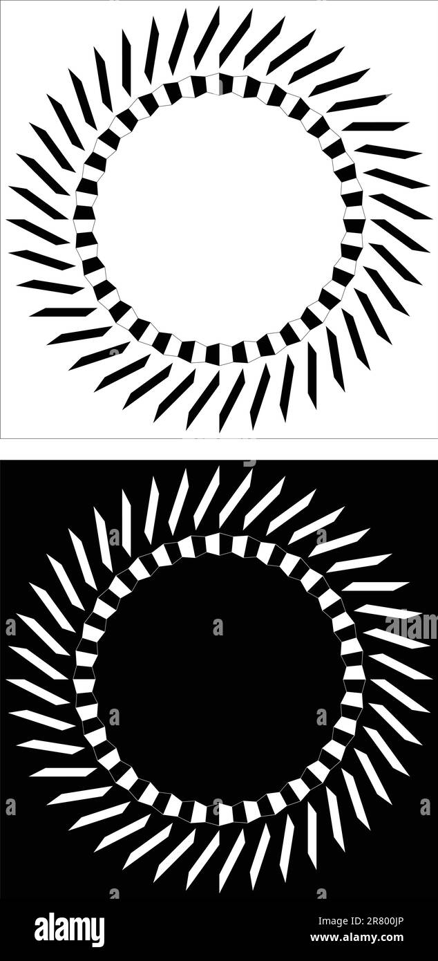 Circular circle design Black and White Stock Photos & Images - Alamy