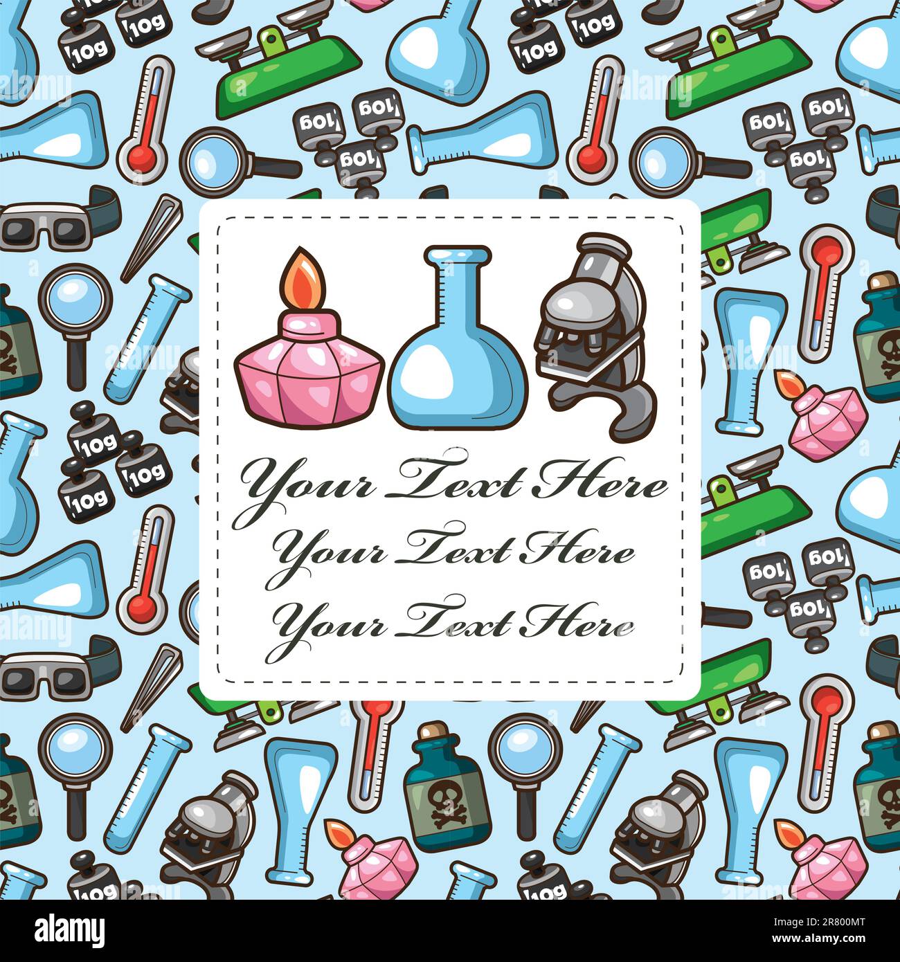 Science card Stock Vector Images - Alamy