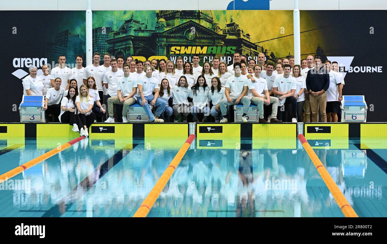 Melbourne, Australia. 18th June, 2023. The Australian team for the ...