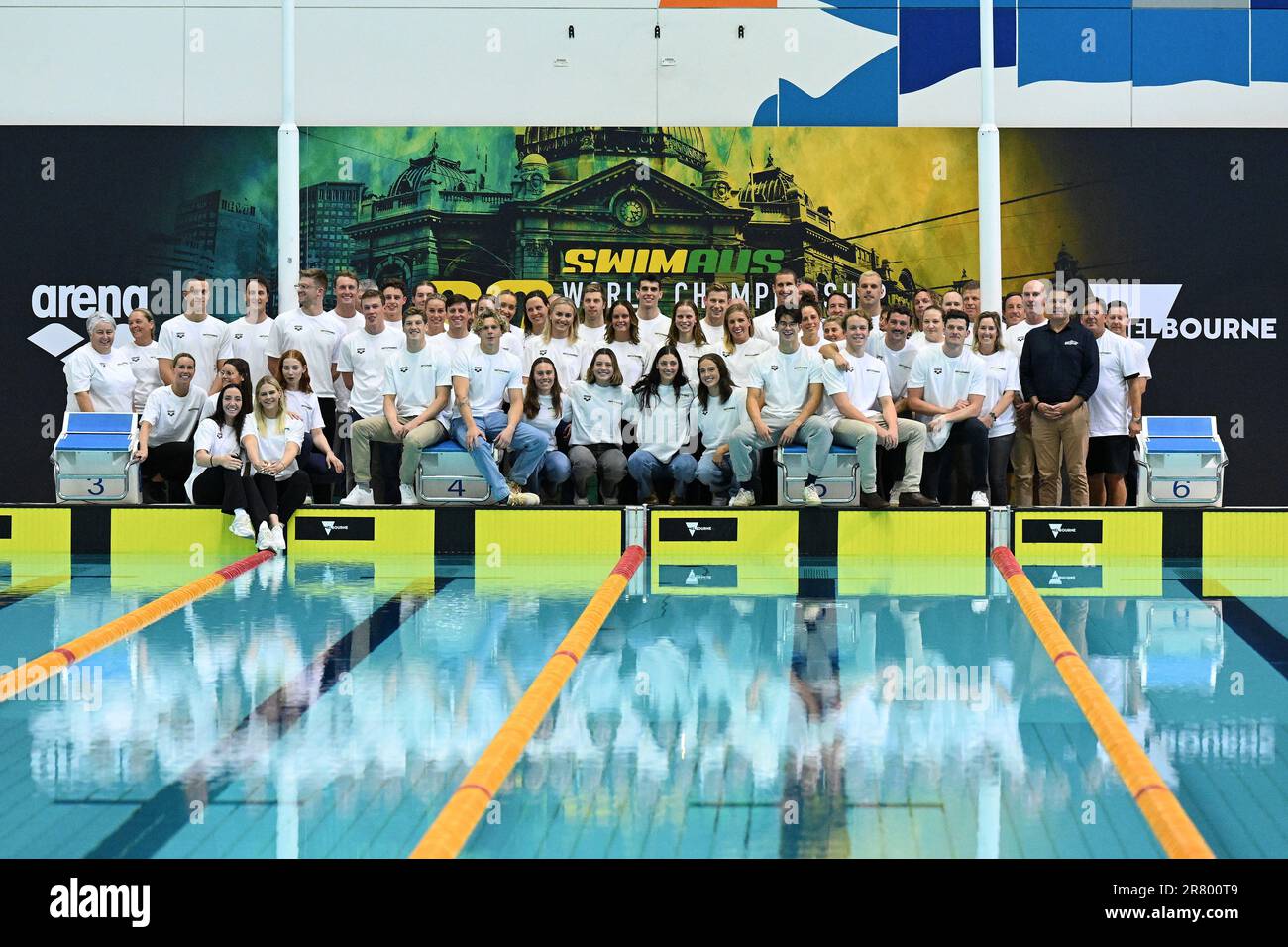 Melbourne, Australia. 18th June, 2023. The Australian team for the ...
