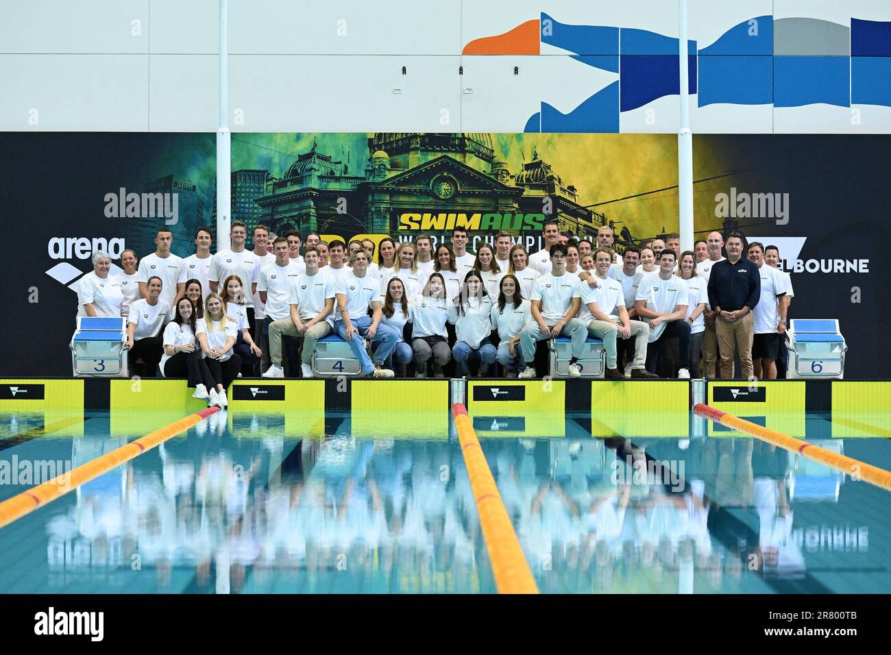 Melbourne, Australia. 18th June, 2023. The Australian team for the ...
