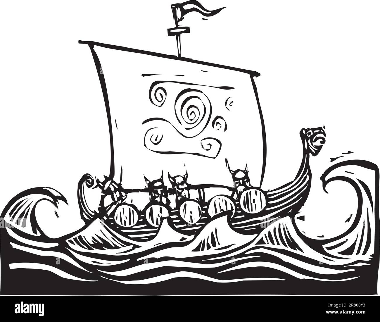 Longship Stock Vector Images - Alamy