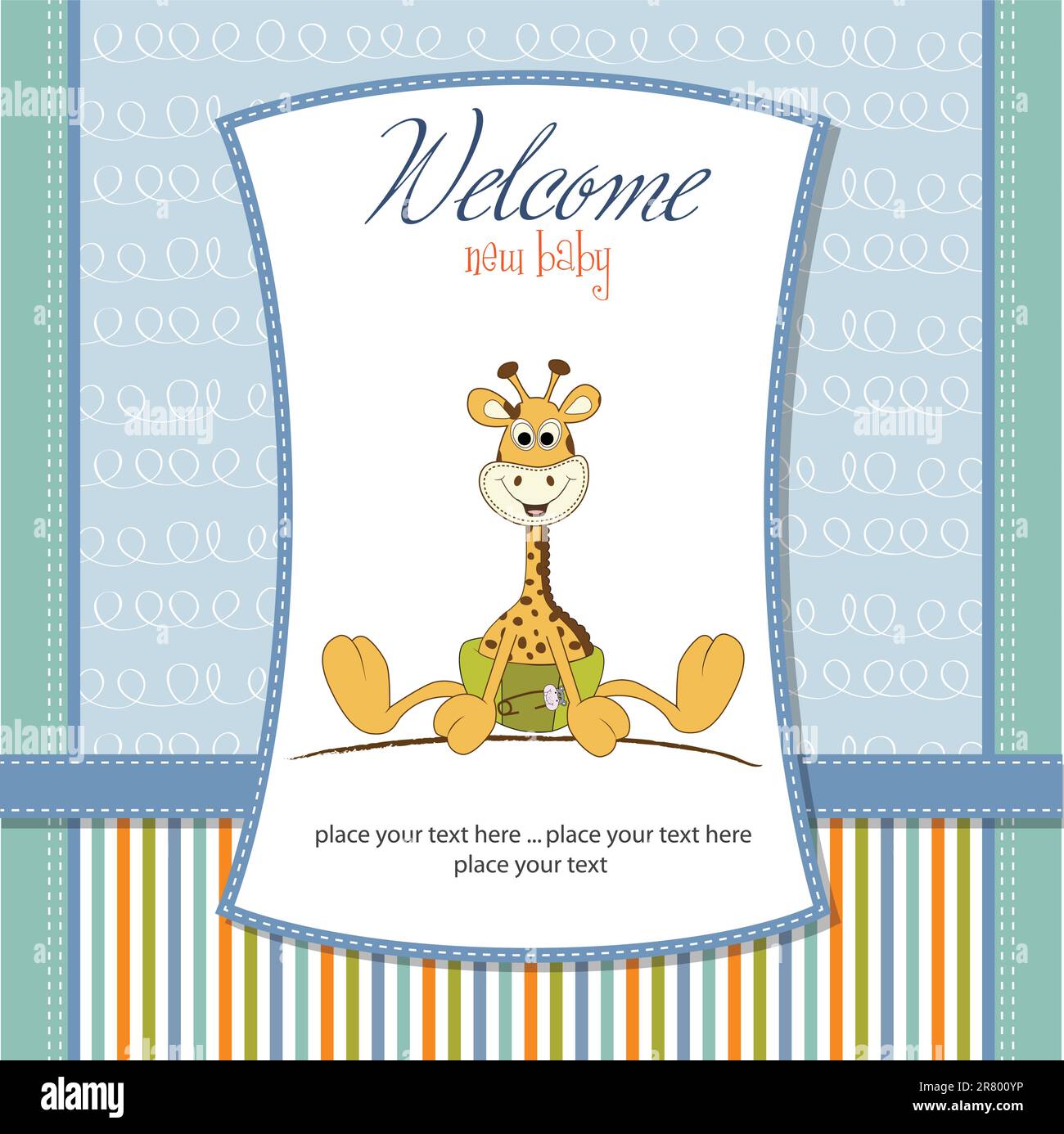 Giraffe baby newborn Stock Vector Images - Alamy