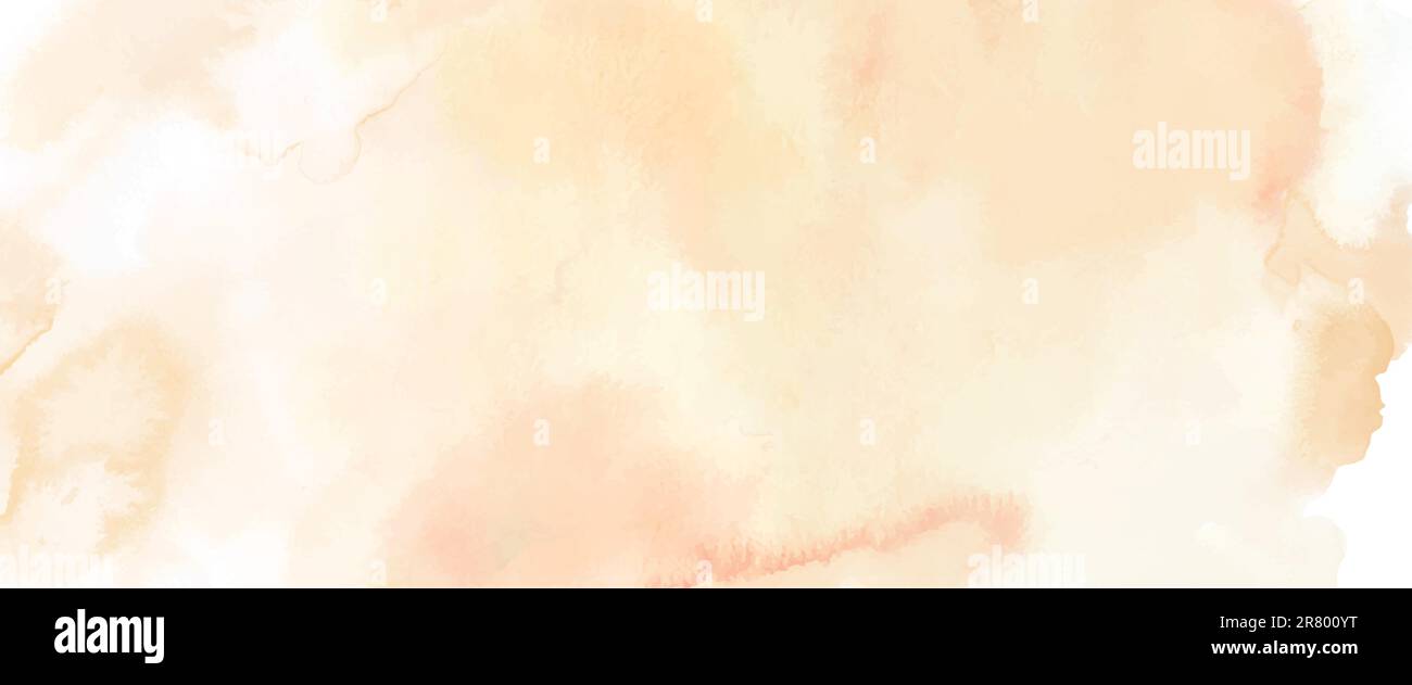Abstract light orange watercolor for background. Stain artistic vector ...