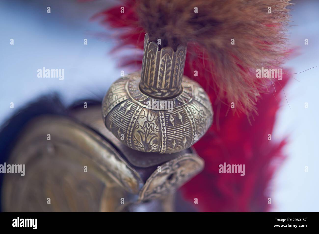 Helmet of the 19th century French cuirassier of the Napoleonic Wars ...